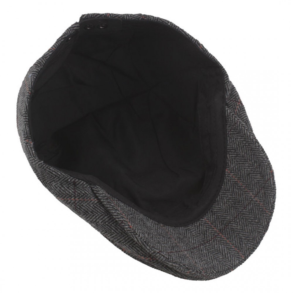 Adult Herringbone Flat Cap Hat - Small Medium - Grey - Jehovah's ...